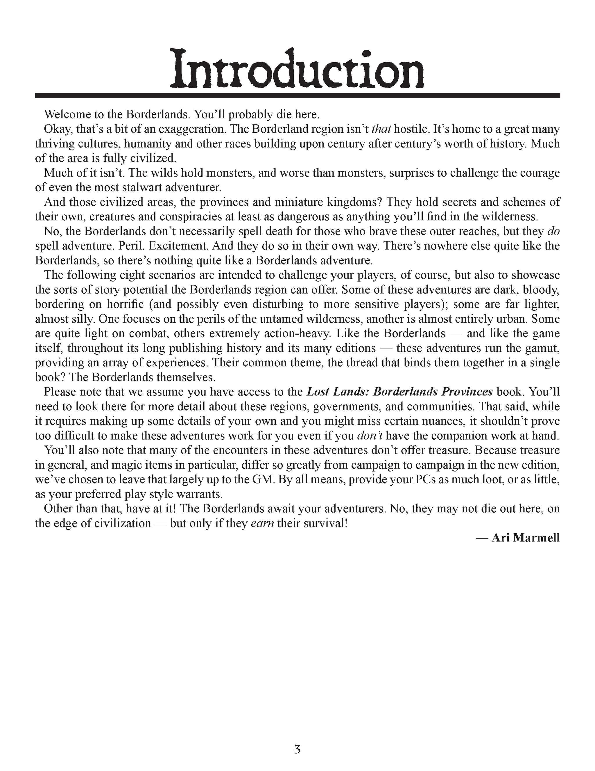 Adventures in the Borderland Provinces – Frog God Games